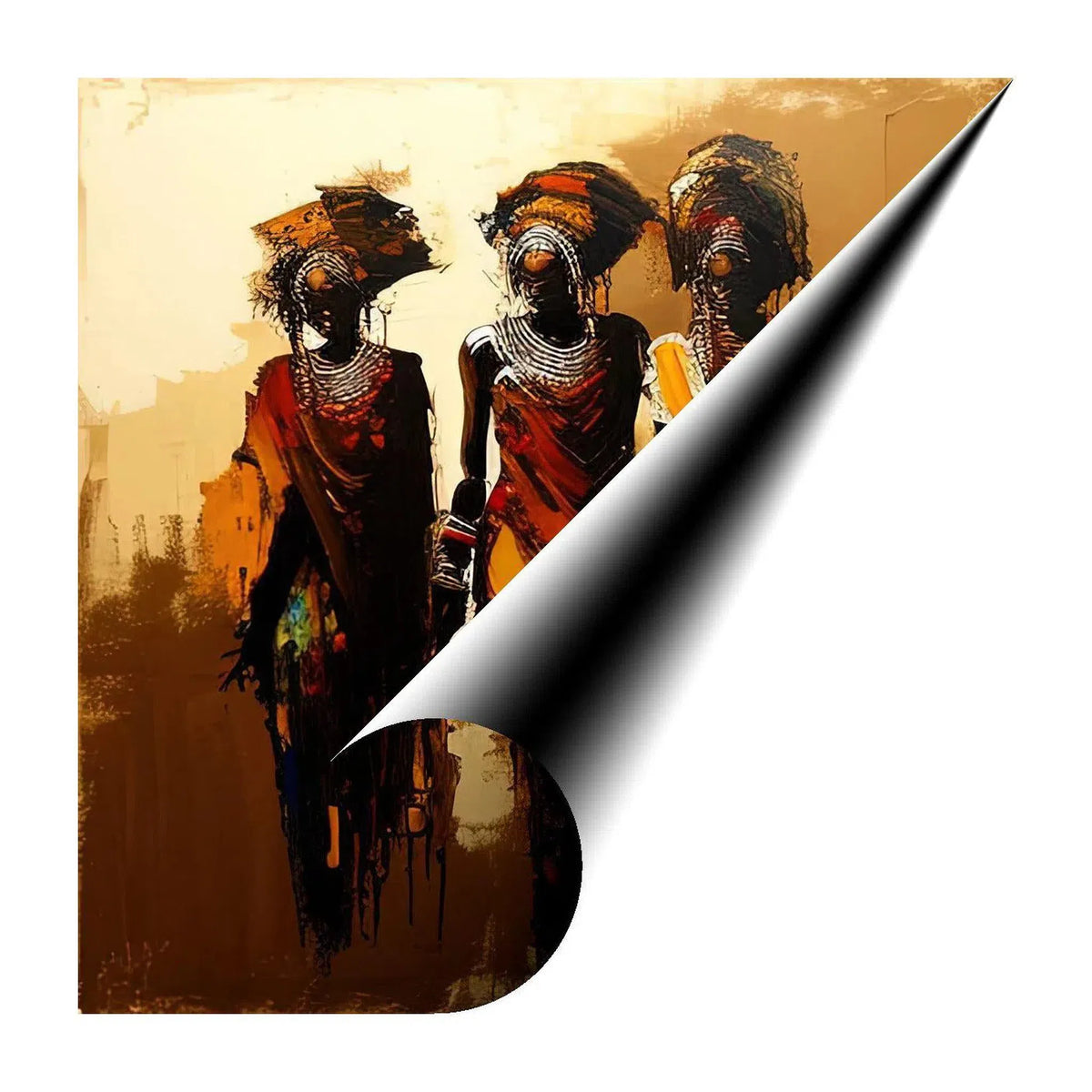 Angel Couture Ethnic Abstract Art Print - Unique Wall Decor – Visual ...