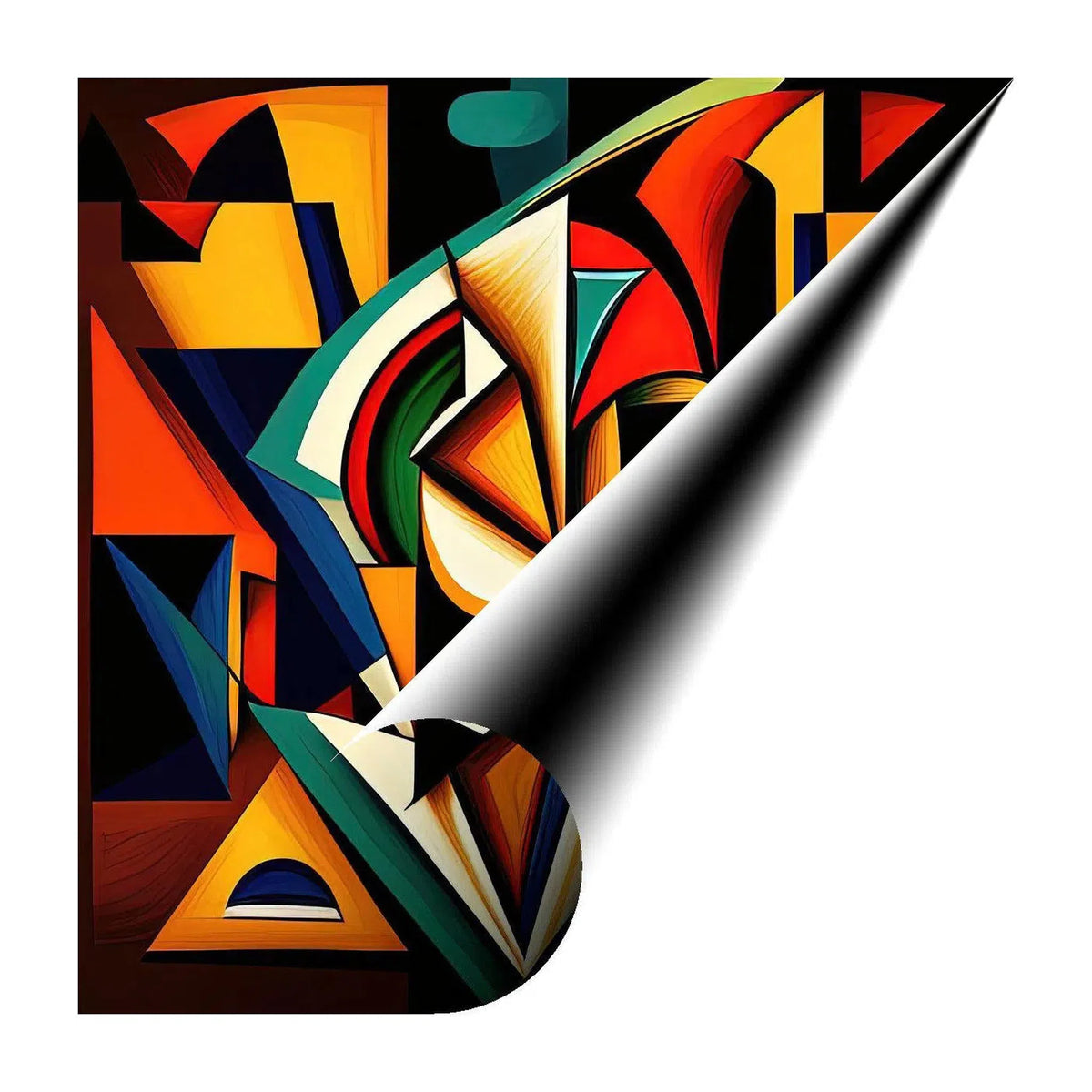 "Changes: Vibrant Abstract Art Print 11105" – Visual Wall Art