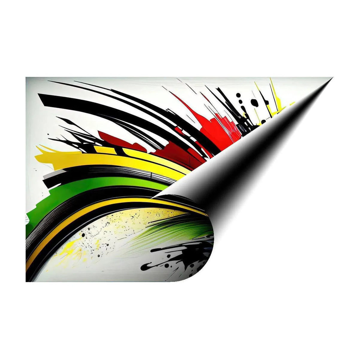 Vibrant Color Splash Abstract Art Print - 32836 – Visual Wall Art