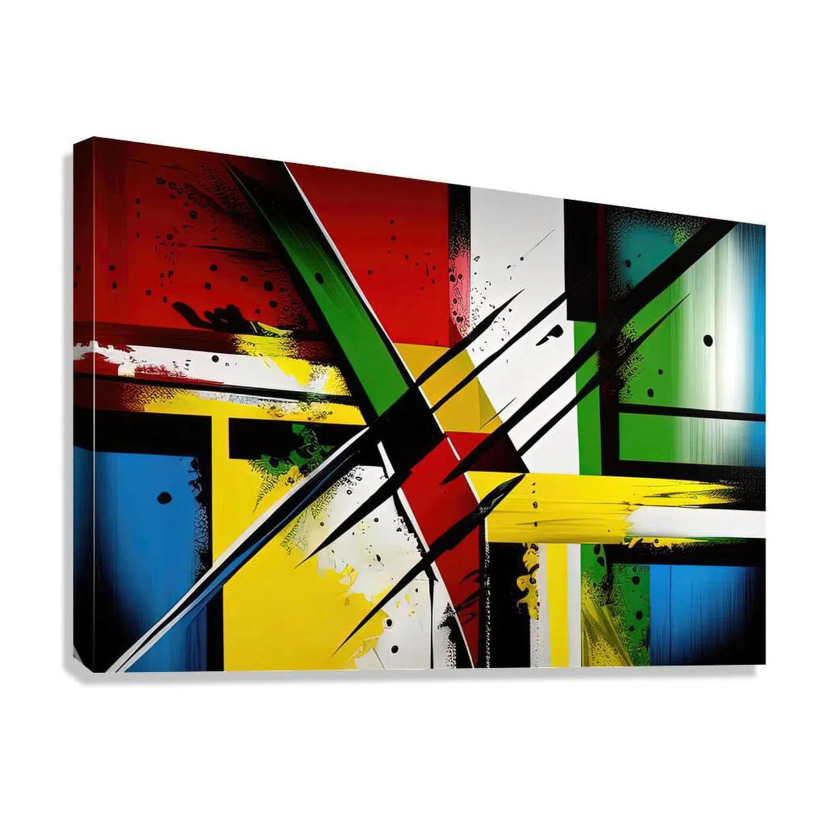 "Resistance: Vibrant Abstract Art Print 32827" – Visual Wall Art